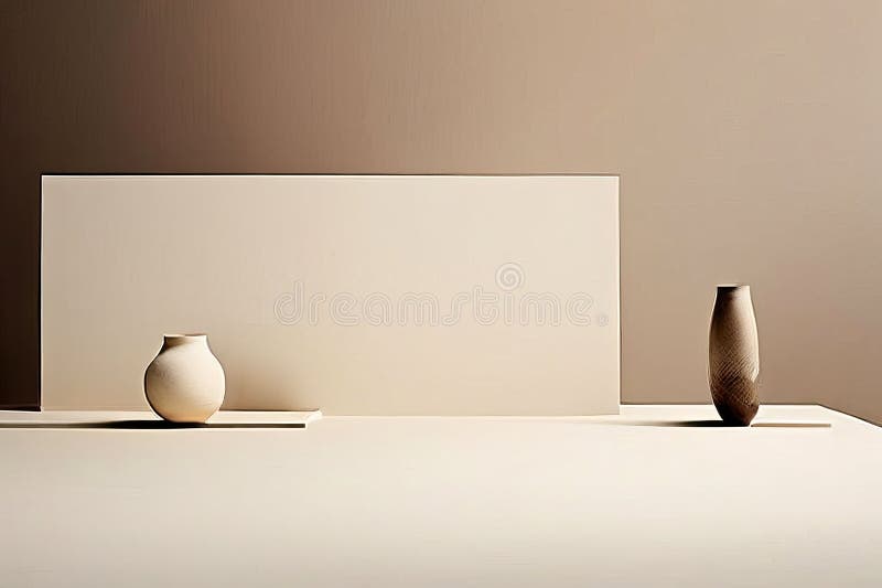 Minimalist Clean Lines Simple Forms Neutral Colors Stock Illustration ...
