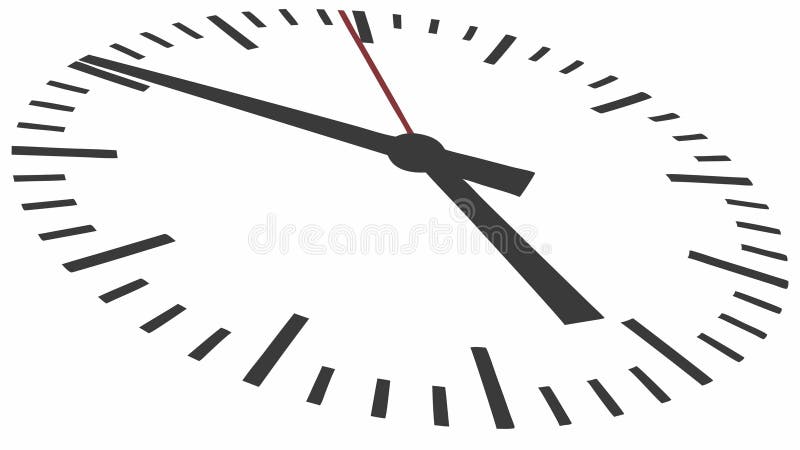 Minimalist Clock Face Illustration, Vector Design Generative AI Stock ...