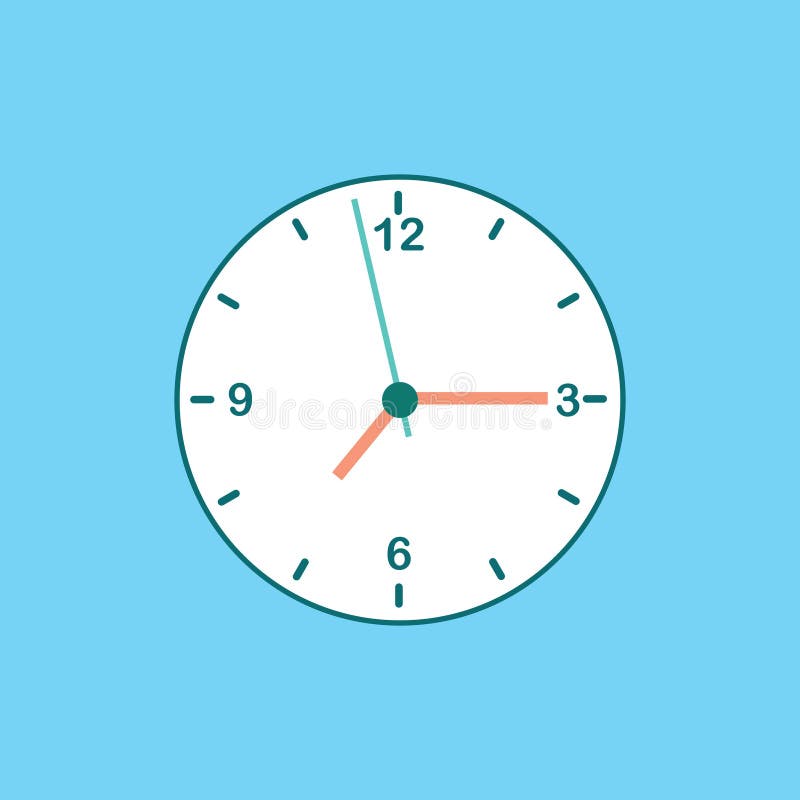Minimalist Clock Icon and Simple Flat Symbol for Web Site, Mobile, Logo ...