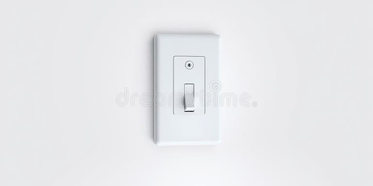 A Minimalist CloseUp of a Modern Light Switch Detailing the Clean ...