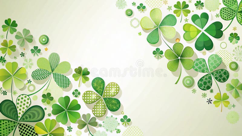 Subtle Repeating Clover Shapes Stock Illustrations – 5 Subtle Repeating ...