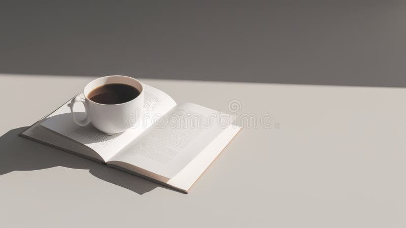 Minimalist Coffee Break Concept Stock Image - Image of monochrome ...