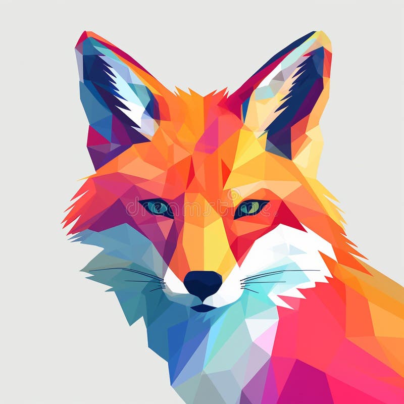 Colored Minimalist Praying Mantis 2D Logo Illustration Stock ...