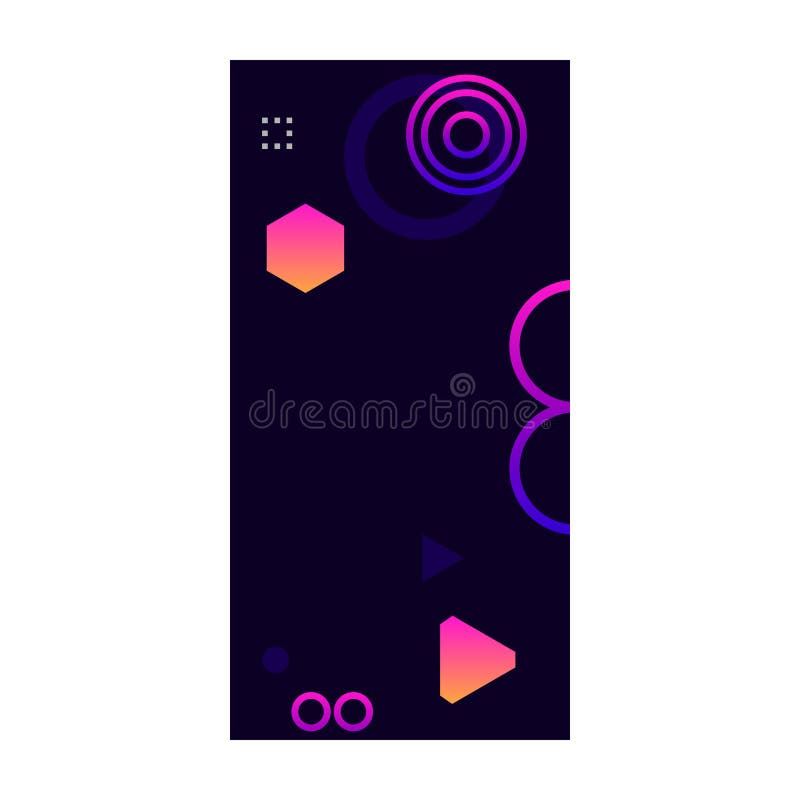 Minimalist Colorful Geometric Background Vertical Banner Graphic Stock ...