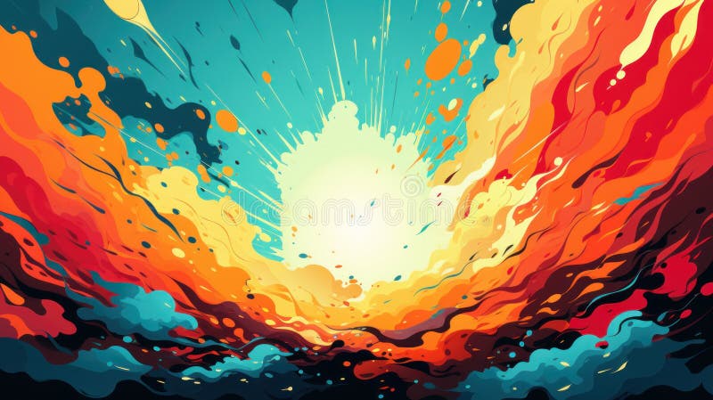 Minimalist Comic Book Background Stock Illustration - Illustration of ...