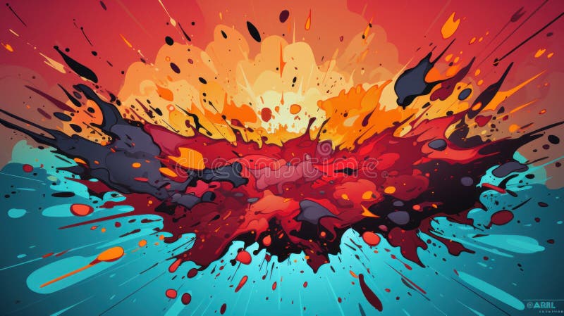 Minimalist Comic Book Background Stock Illustration - Illustration of ...