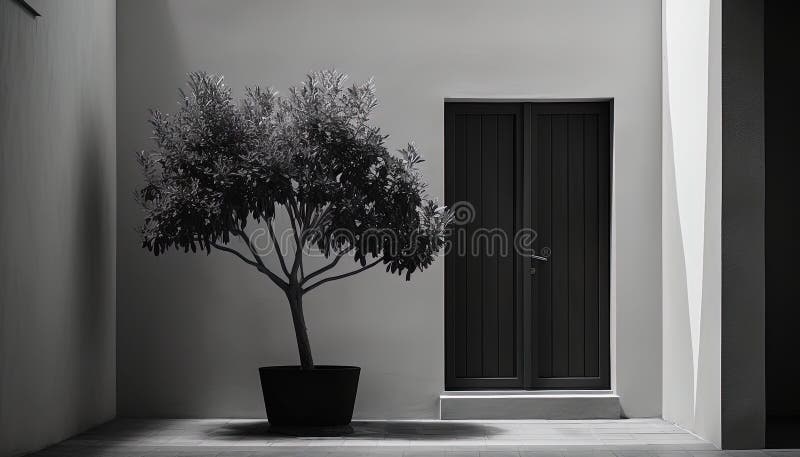 A Minimalist Composition that Combines Monochromatic Color Palette with ...