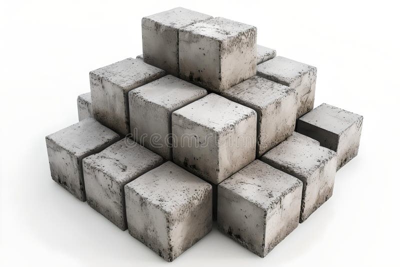 A Stack of Concrete Cubes Creating a Sense of Structure. Ideal for ...