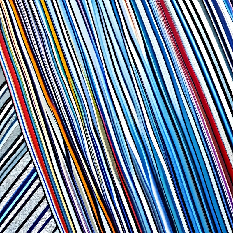 A Minimalist Composition of Diagonal Stripes in Bold, Primary Colors ...