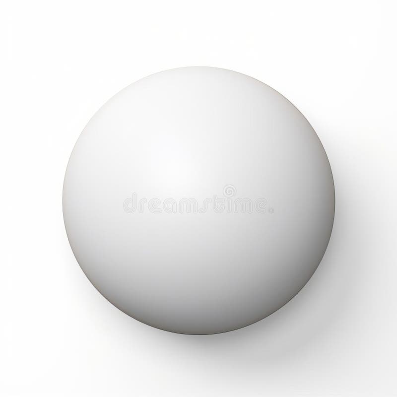 Minimalist Composition of a Large White Sphere Isolated Stock ...