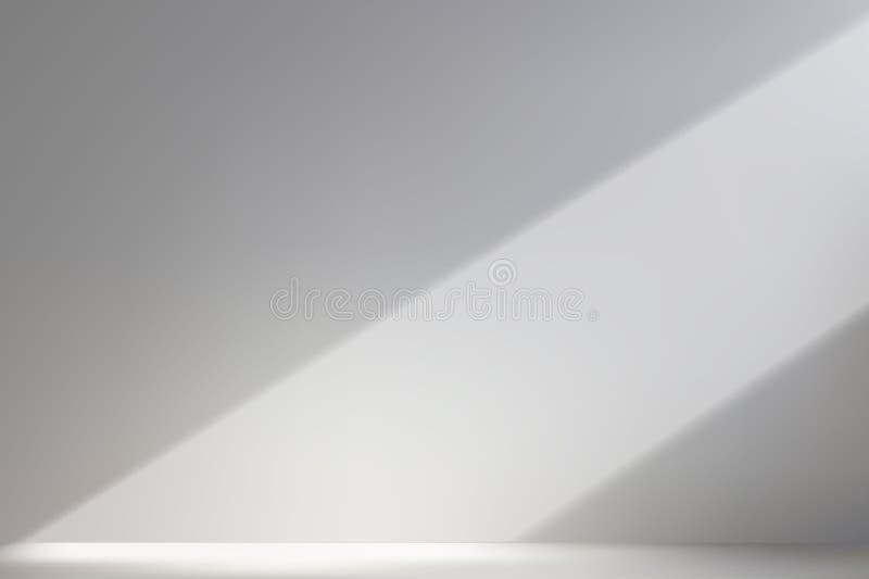 Minimalist Composition of Light and Shadow on a White Wall Stock ...
