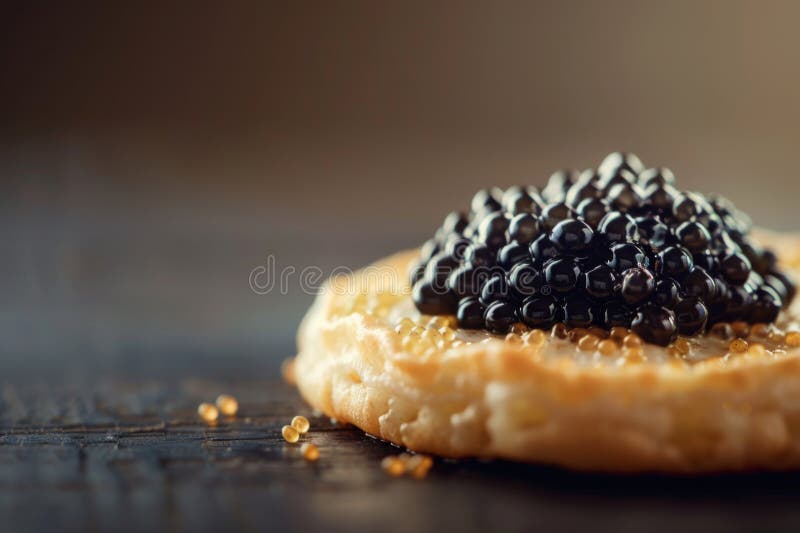 Elegant White Sturgeon Caviar Delight Stock Illustration - Illustration ...