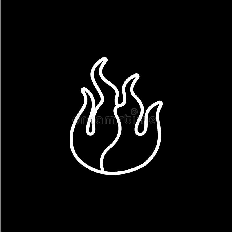 Minimalist Concept for Fire Vector Illustration, Flame Vector, Fire ...