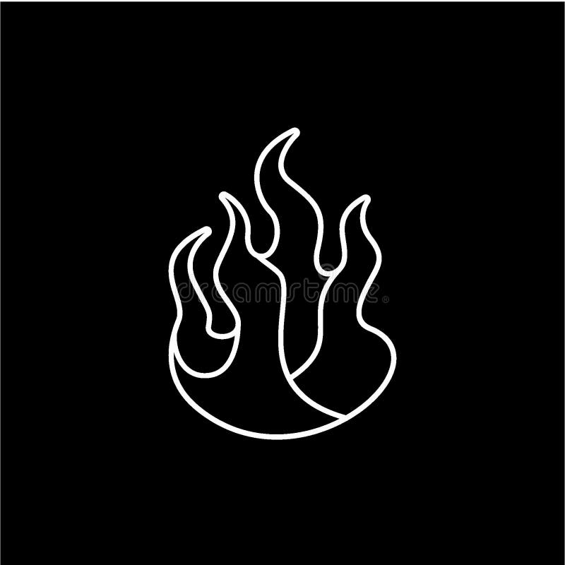 Minimalist Concept for Fire Vector Illustration, Flame Vector, Fire ...