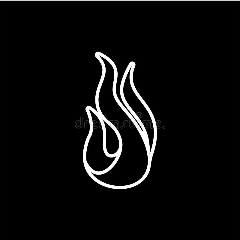 Minimalist Concept for Fire Vector Illustration, Flame Vector, Fire ...