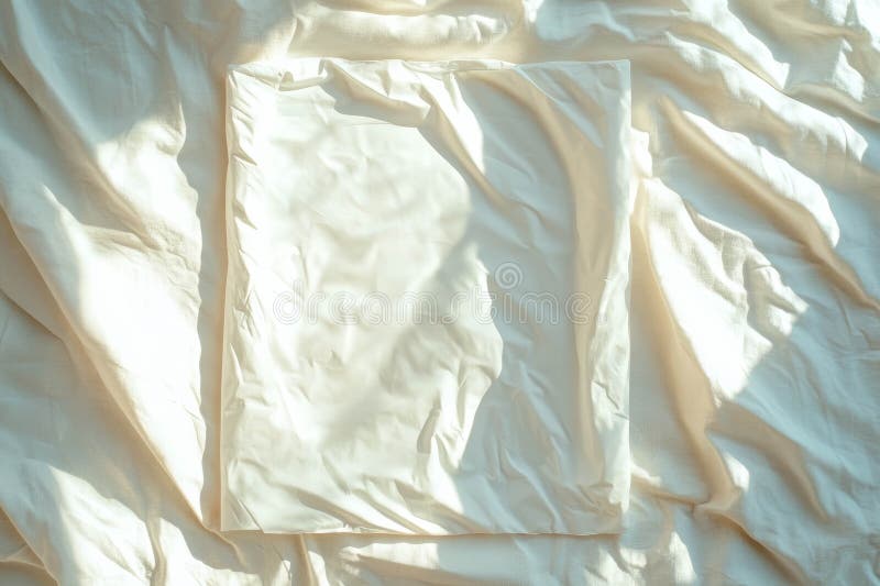 Minimalist Concept with White Frame and Soft Textured Fabric for ...