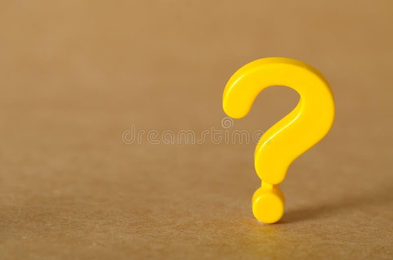Minimalist Concept with Yellow Question Mark Signifying Confusion or ...