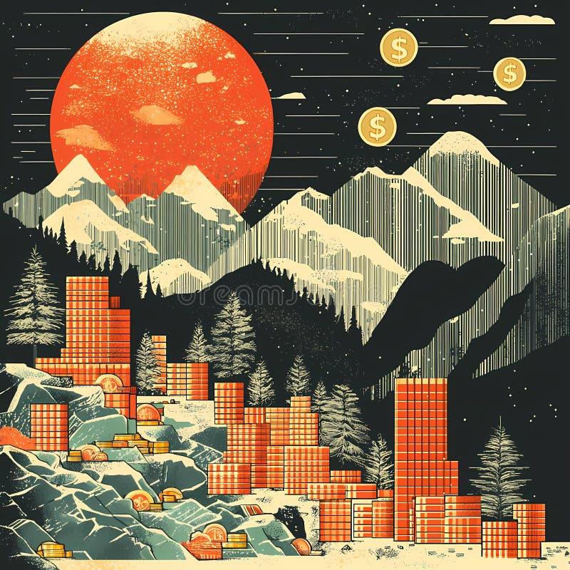 Visualization of Economic Problem Our Time Stock Illustration ...