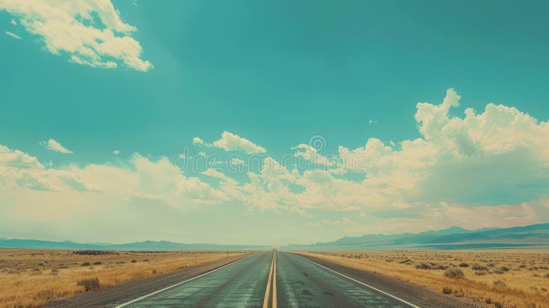 Minimalist Conceptual Representation of a Road Trip Stock Illustration ...