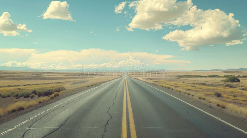 Minimalist Conceptual Representation of a Road Trip Stock Illustration ...