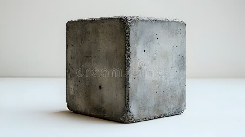 Minimalist Concrete Cube with Geometric Architectural Design,simple and ...
