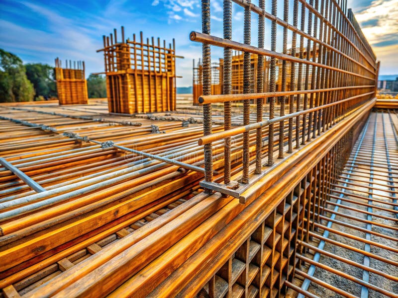 Minimalist Concrete Foundation Construction a Study in Simplicity with ...