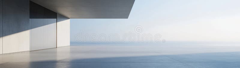 Minimalist Concrete Seascape Ocean View Architecture, Concrete ...