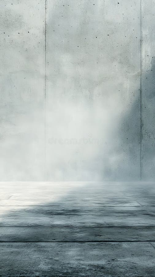 Minimalist Concrete Wall with Soft Misty Atmosphere Stock Image - Image ...