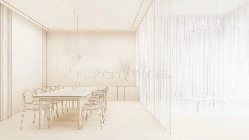 Minimalist Conference Room Design with Earthy Tones and Elegant Decor ...