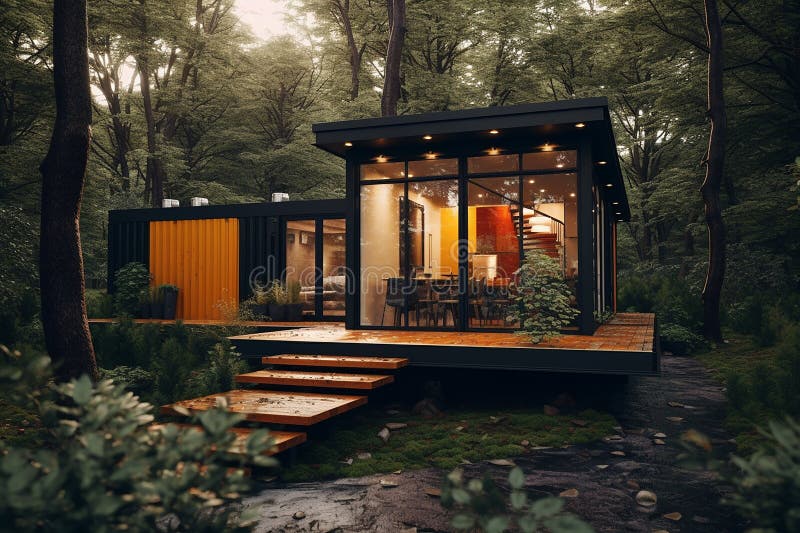 Minimalist Container House with Modern and Aesthetic Design in the ...