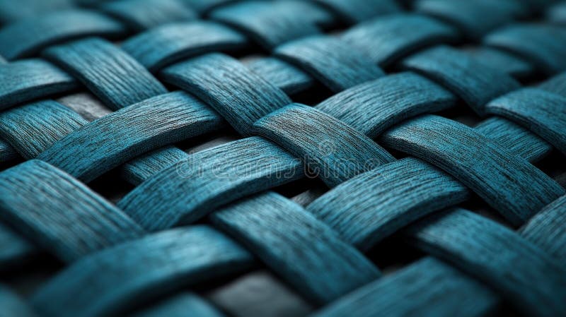 Abstract Geometric Aqua Pattern, Minimalist Woven Texture Design, Blue ...