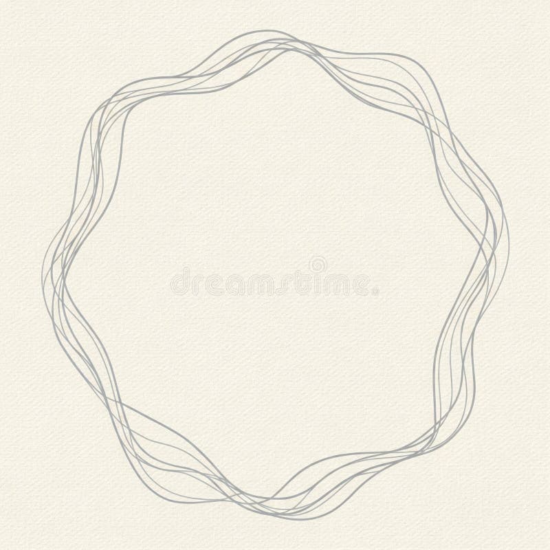 Modern Light Wireframe Border Stock Illustration - Illustration of ...
