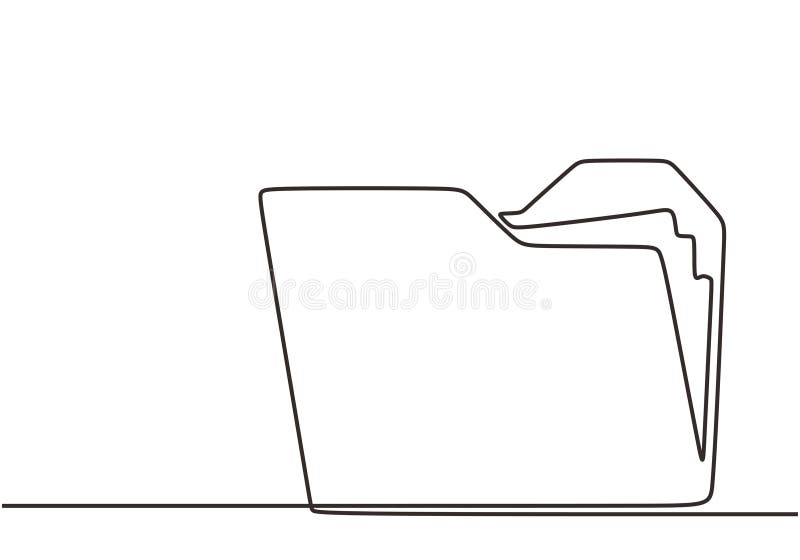 Line Drawing Folder Stock Illustrations – 3,312 Line Drawing Folder ...