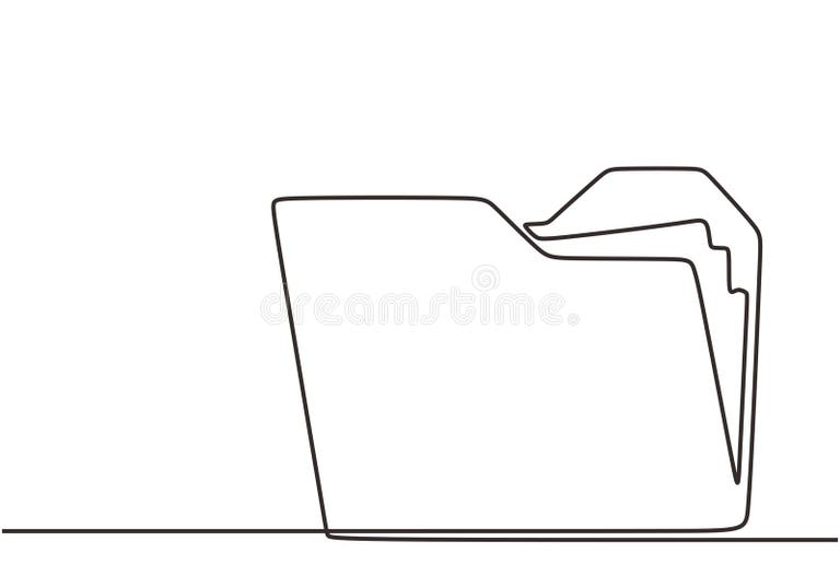Line Drawing Folder Stock Illustrations – 3,312 Line Drawing Folder ...