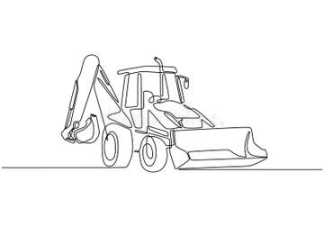 Backhoe Drawing Stock Illustrations – 1,420 Backhoe Drawing Stock ...