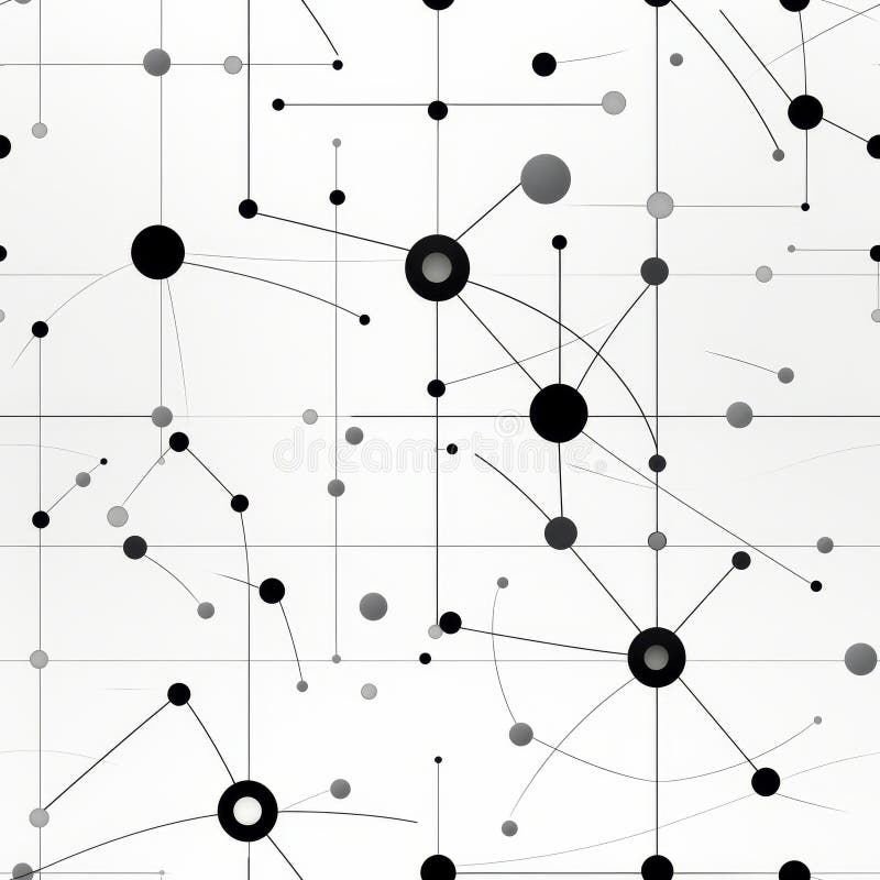 Minimalist Coordinate System with Thin Black Lines and Small Circle ...