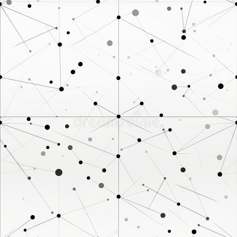 Minimalist Coordinate System with Thin Black Lines and Small Circle Intersections on White Stock ...