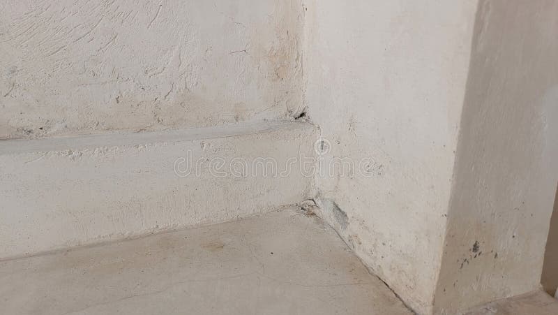 Minimalist Corner with Smooth Textured Wall and Floor Stock Photo ...
