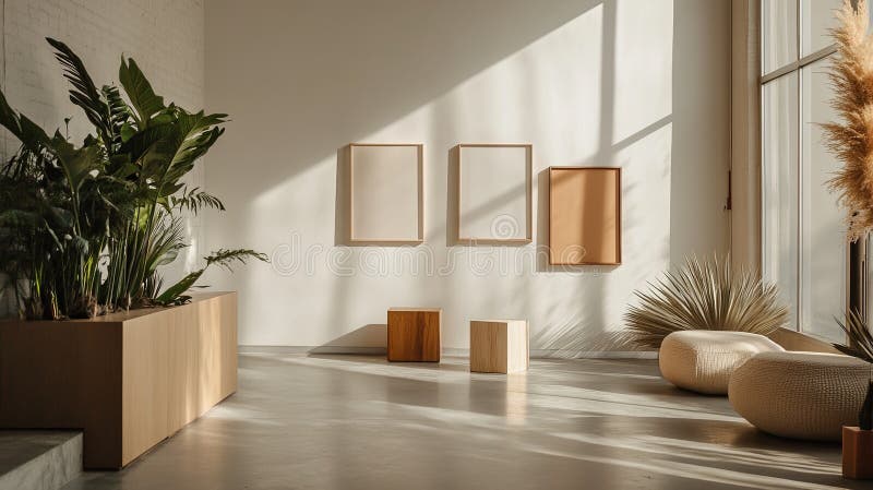 Minimalist Corporate Event Setup Featuring Clean Signage Neutral Tones ...