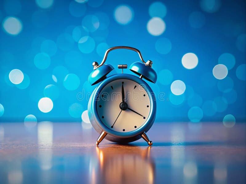 Minimalist Countdown Timer on a Blue Background a TiltShift Photography ...