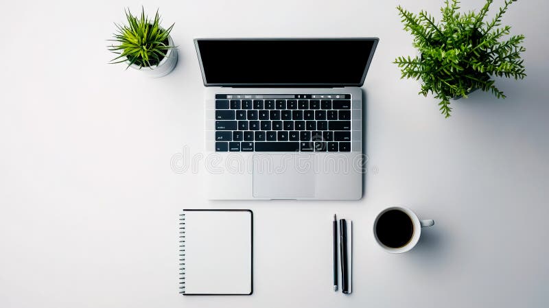 Minimalist Cover Featuring a Clean, Organized Workspace Stock ...