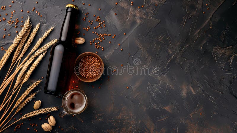 Minimalist Craft Beer Stock Photo with Realistic Text Placement for ...