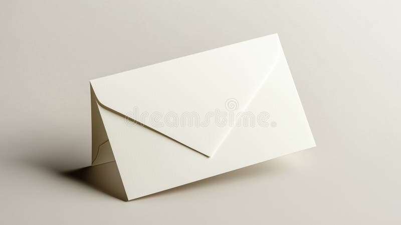 Minimalist Cream Envelope on Light Background Elegant Design Neutral ...