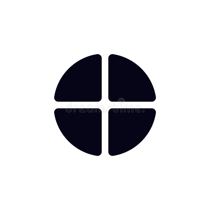 Minimalist Cross Symbol in Simple Black Circle Design Stock Vector ...