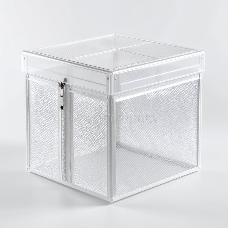 Minimalist Cube Structure Showcases Translucent Mesh, Clean Lines ...