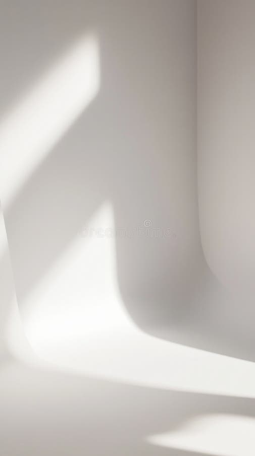 Abstract White Architectural Interior Curved Walls Soft Lighting Stock ...