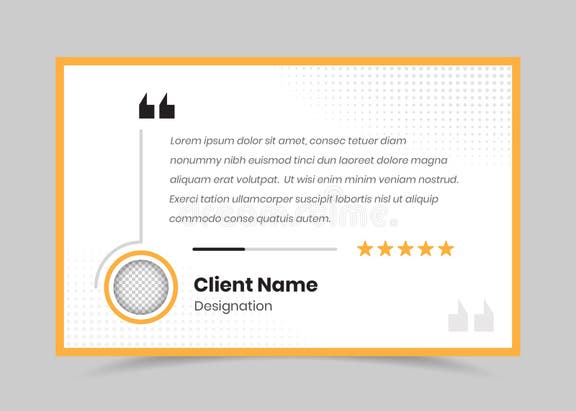 Minimalist Customer Testimonial and Client Feedback Template Design ...