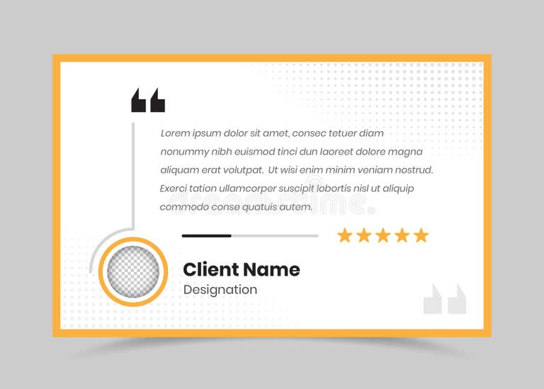 Minimalist Customer Testimonial and Client Feedback Template Design ...