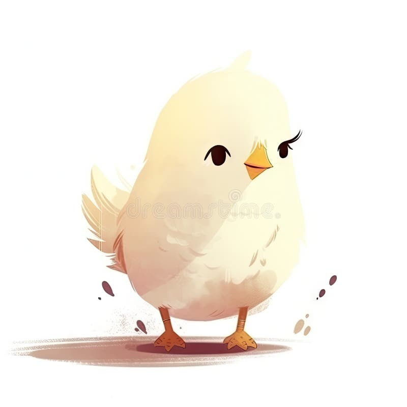 Minimalist Cute Chicken Drawing on White Background for Invitations and ...