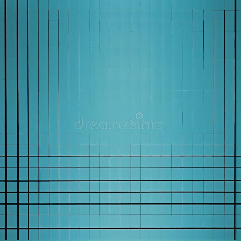 Minimalist Cyan Grid Composition with Modern Sophistication Stock ...